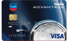 Chevron Visa Blue Card